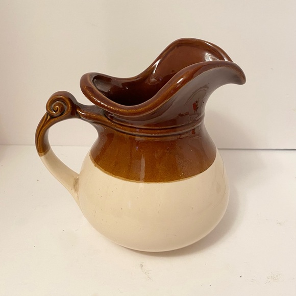 Mccoy | Dining | Vintage Mccoy Brown And Cream Pitcher | Poshmark